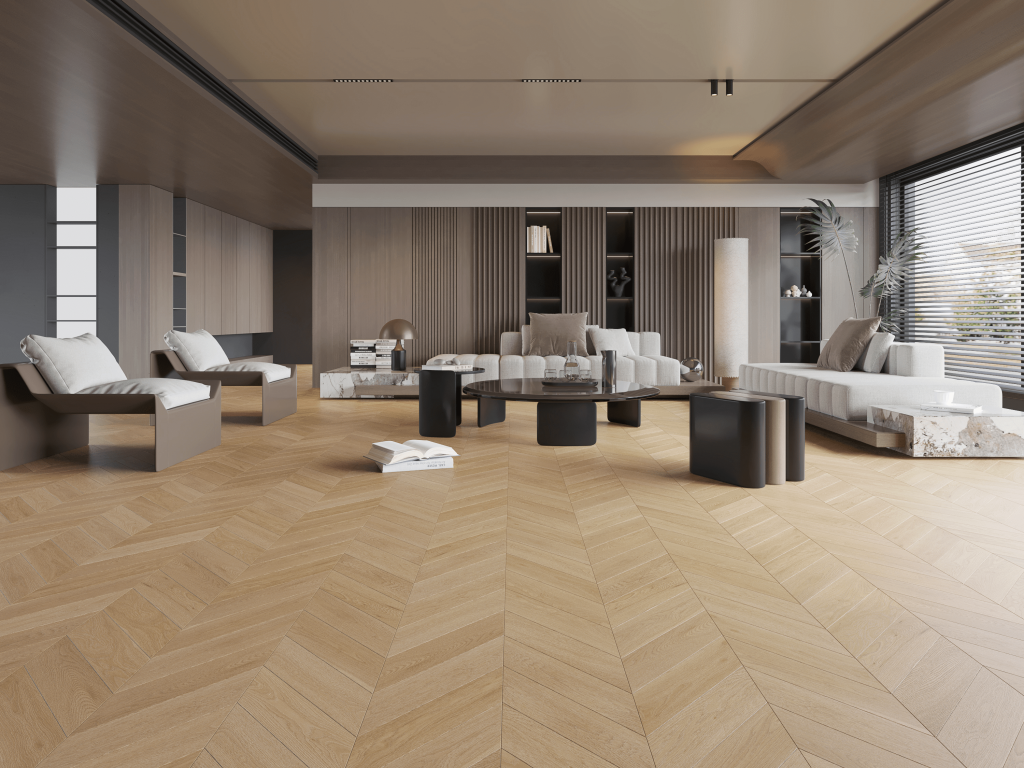 Natural Oak Chevron | Lucky flooring